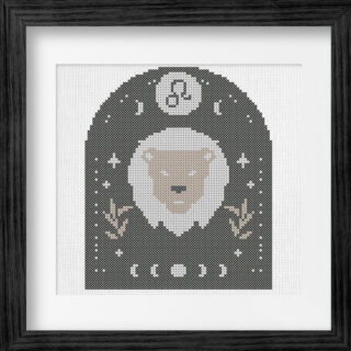 FREE cross stitch Happy Hippo pattern - Craft with Cartwright