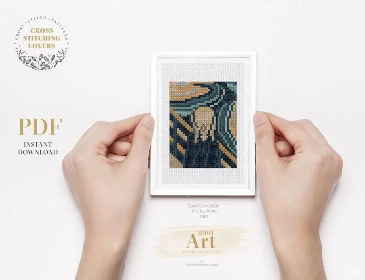 mini art cross stitch patterns - Craft with Cartwright