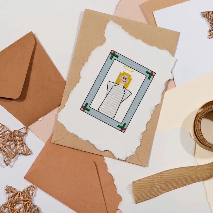 FREE Cross stitch Angel pattern - Craft with Cartwright