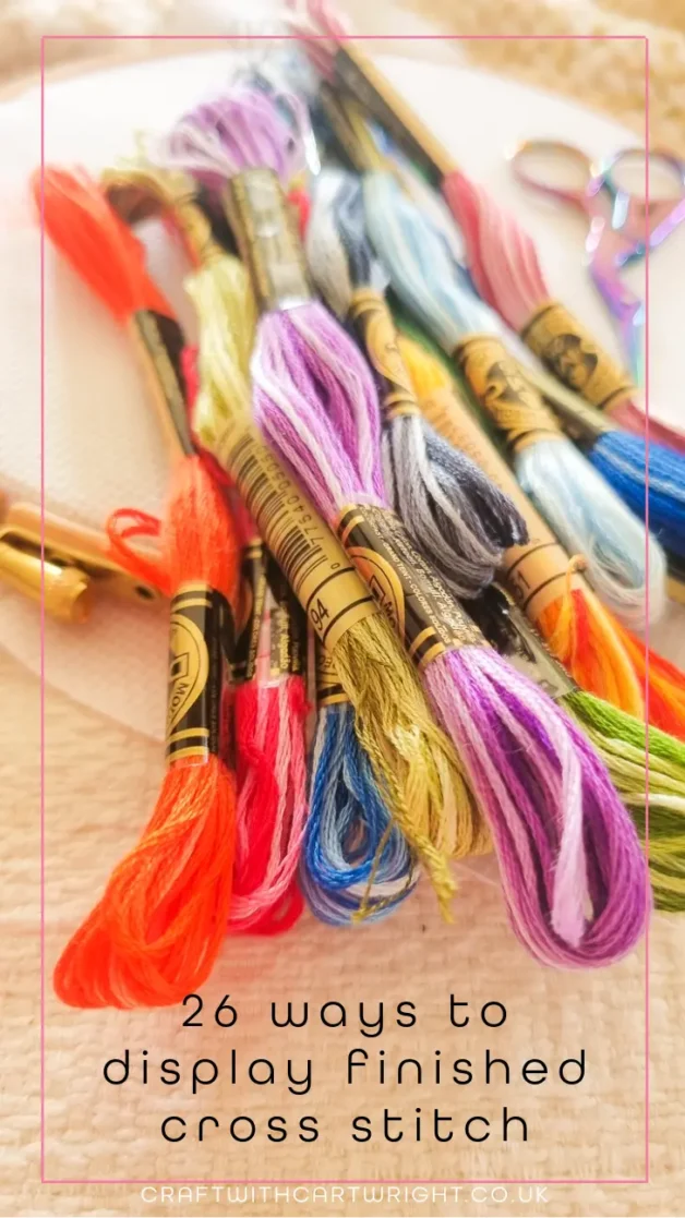 26 ways to finish and display cross stitch - Craft with Cartwright